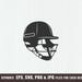 Cricket Helmet Svg, Cricket Helmet Silhouette, Sports Helmet Svg ...