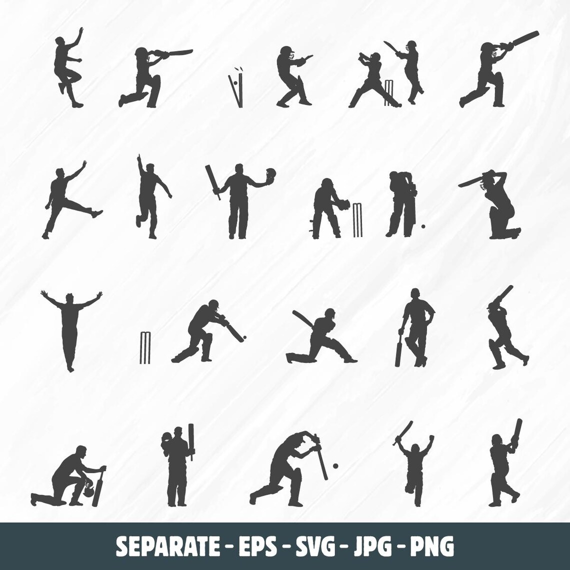 Cricket Player Svg, Cricket Player Silhouette, Cricket Svg, Cricket ...