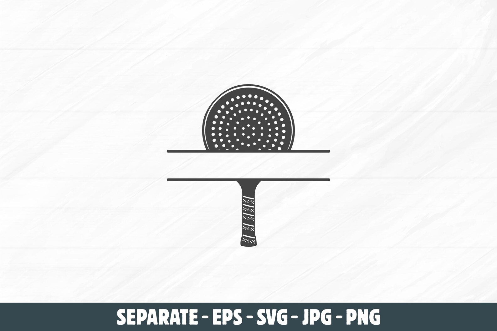 Padel Tennis Monogram Logo: Crossed Paddle Racket SVG (digital Files ...