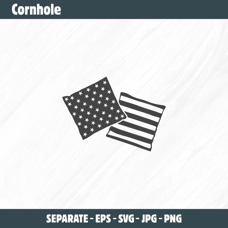 Cornhole Bag Svg, Cornhole Silhouette, Cornhole Svg, Corn Hole Toss ...