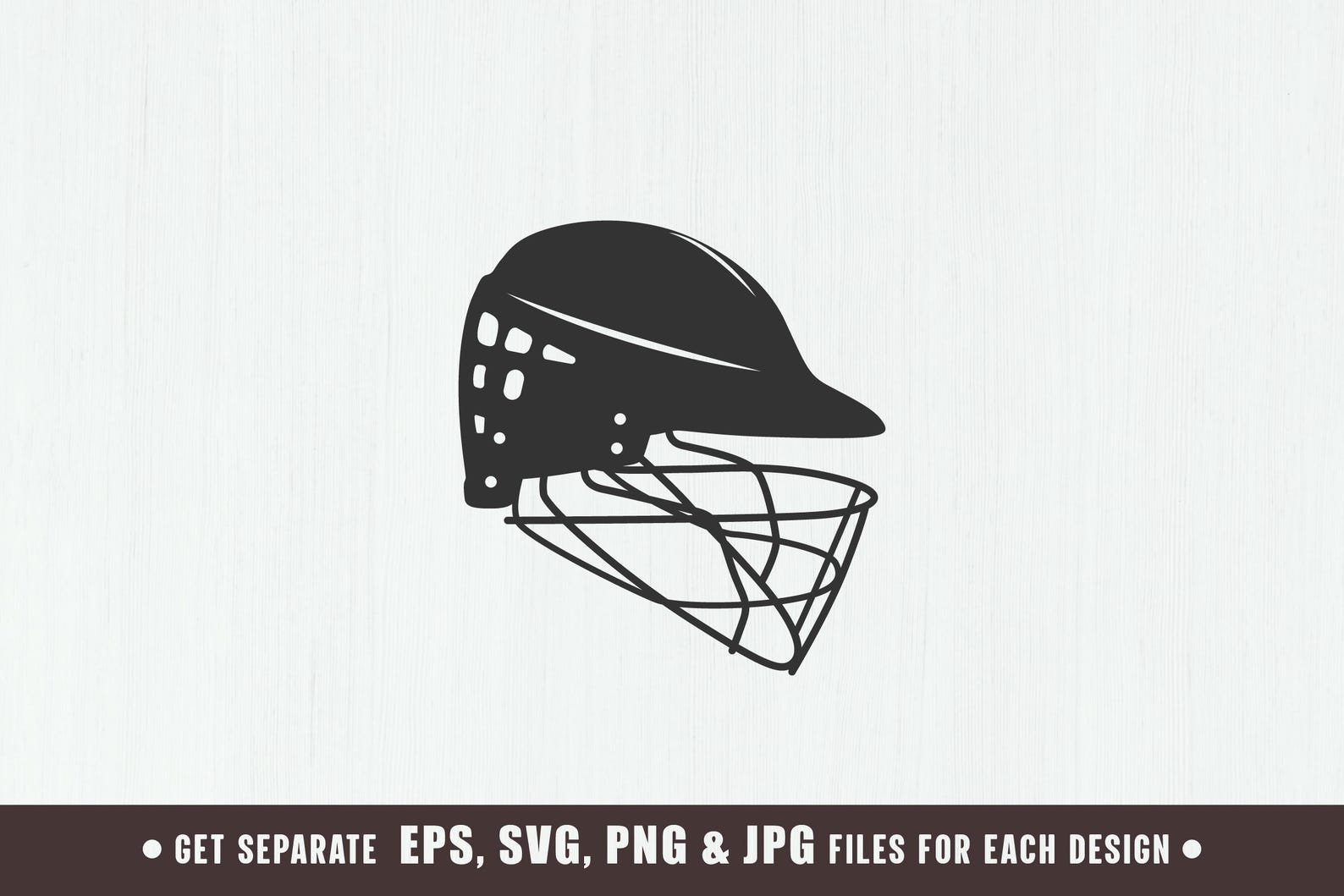 Cricket Helmet Svg, Cricket Helmet Silhouette, Sports Helmet Svg ...