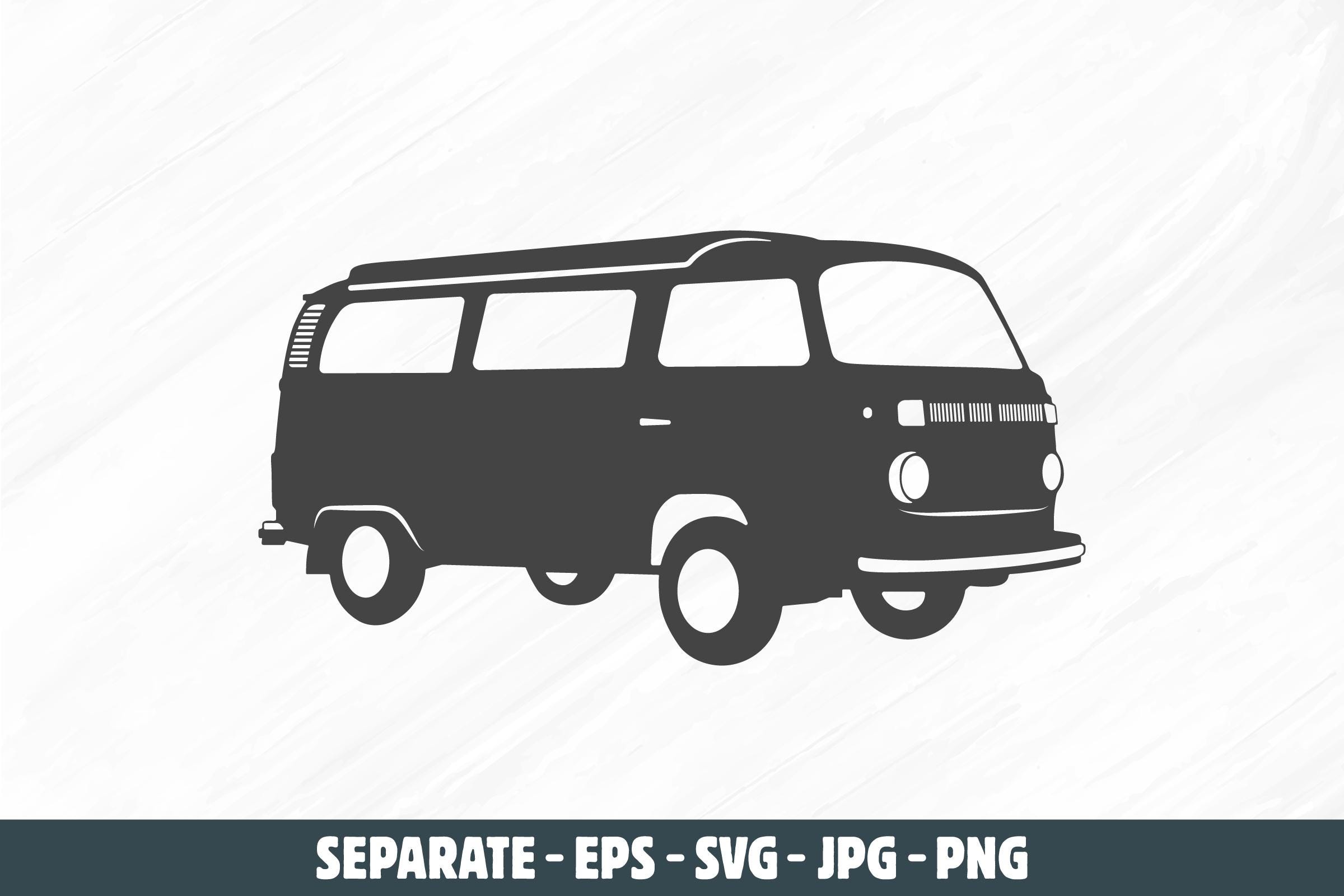 Camper Van Svg, Camper Van Silhouette, Travel Van Silhouette, Travel ...