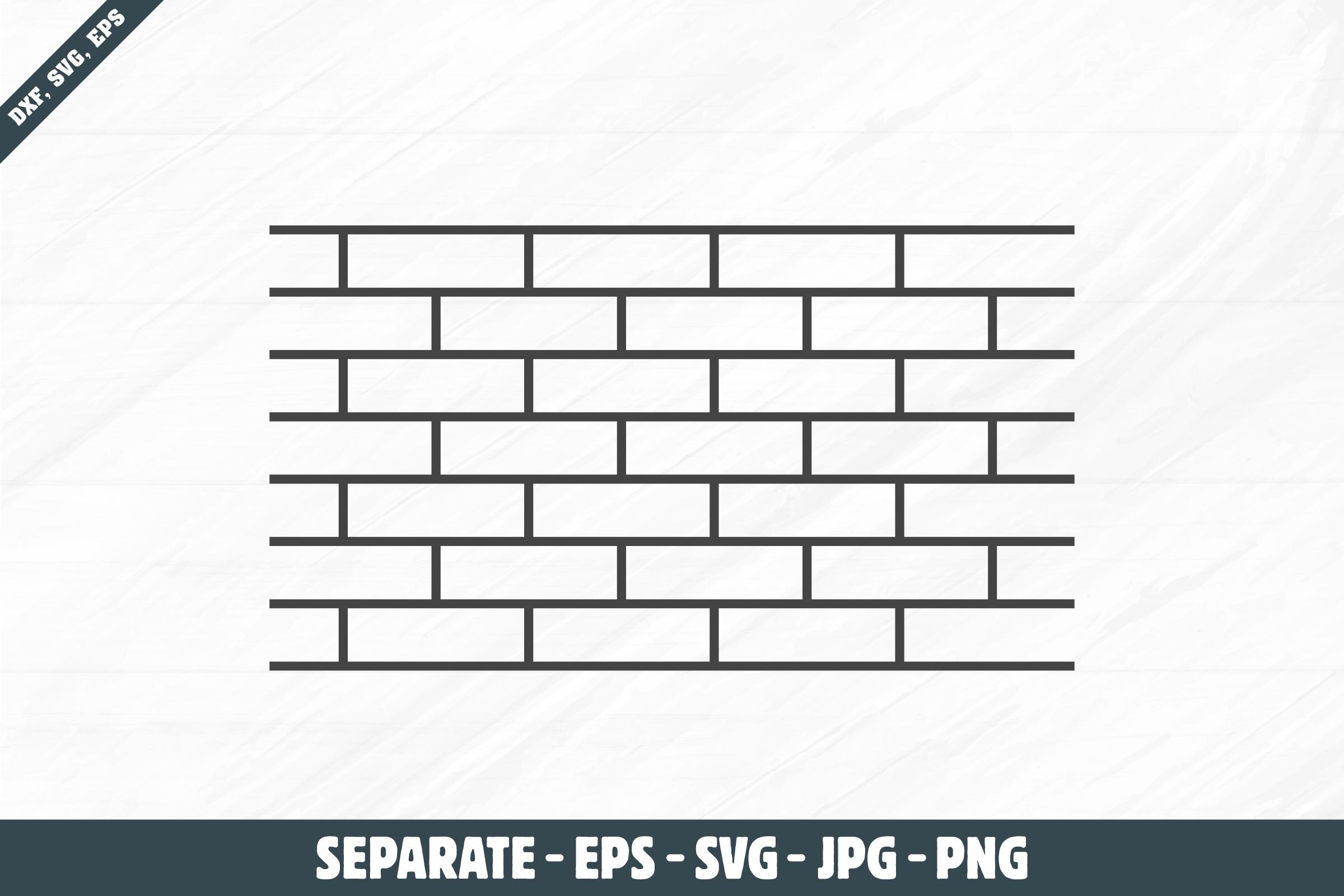 Brick Wall SVG Bundle: Silhouette, Pattern, Outline (digital Files) - Etsy
