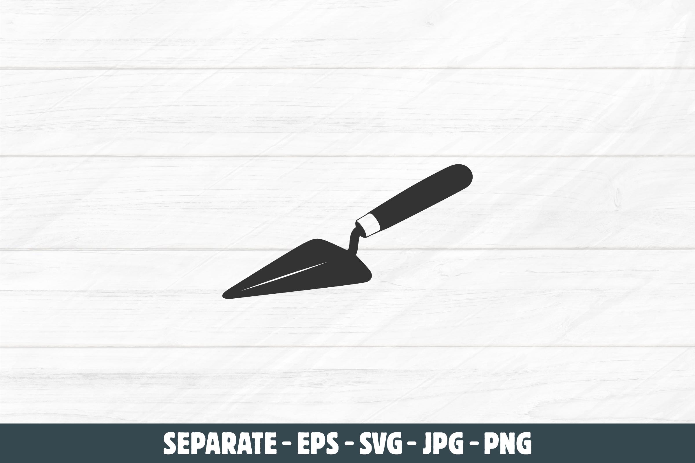 Trowel Svg, Trowel Silhouette, Trowel Vector, Trowel Clipart, Cement ...