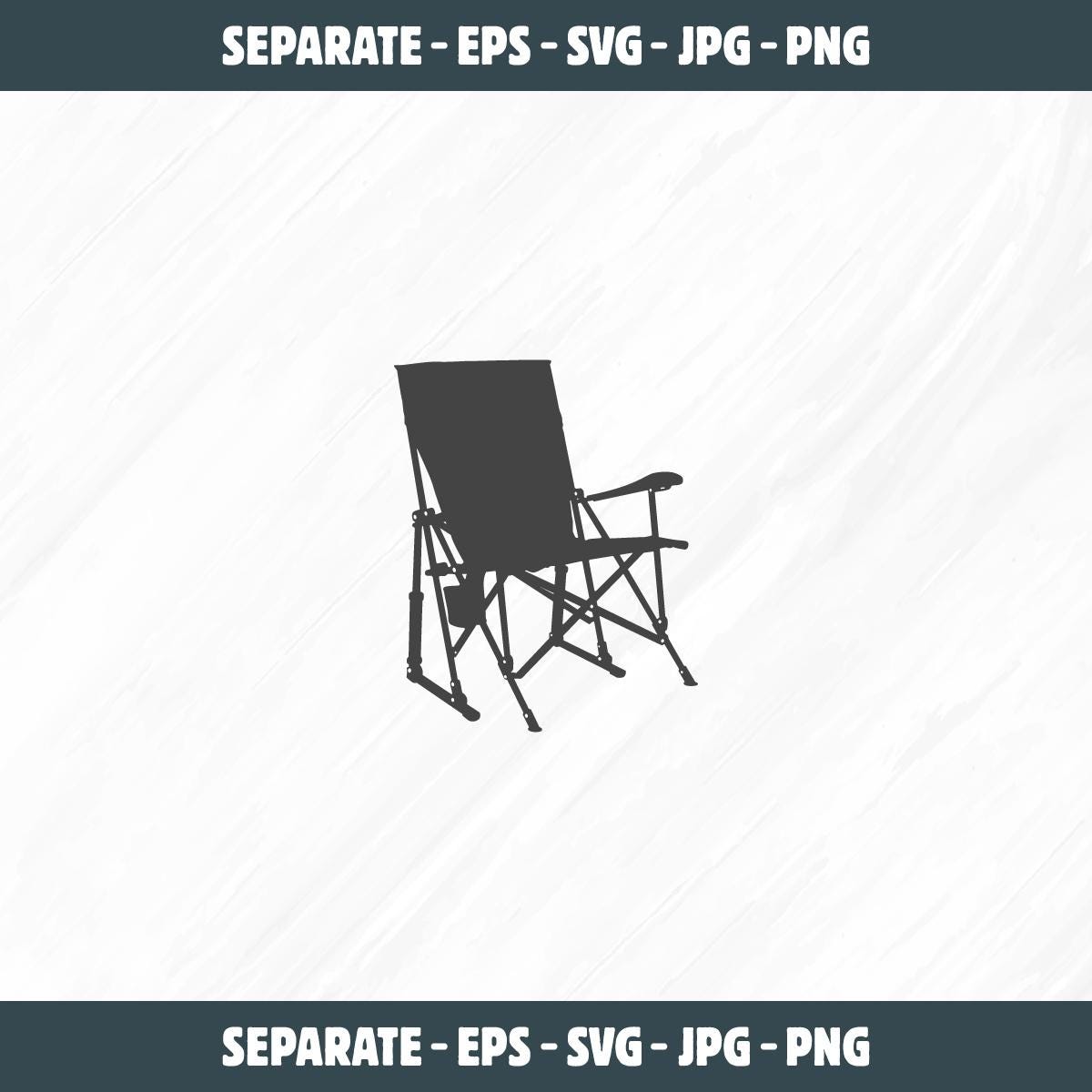 Camping Chair Svg, Camping Rocking Chair Svg, Camping Chair Silhouette ...