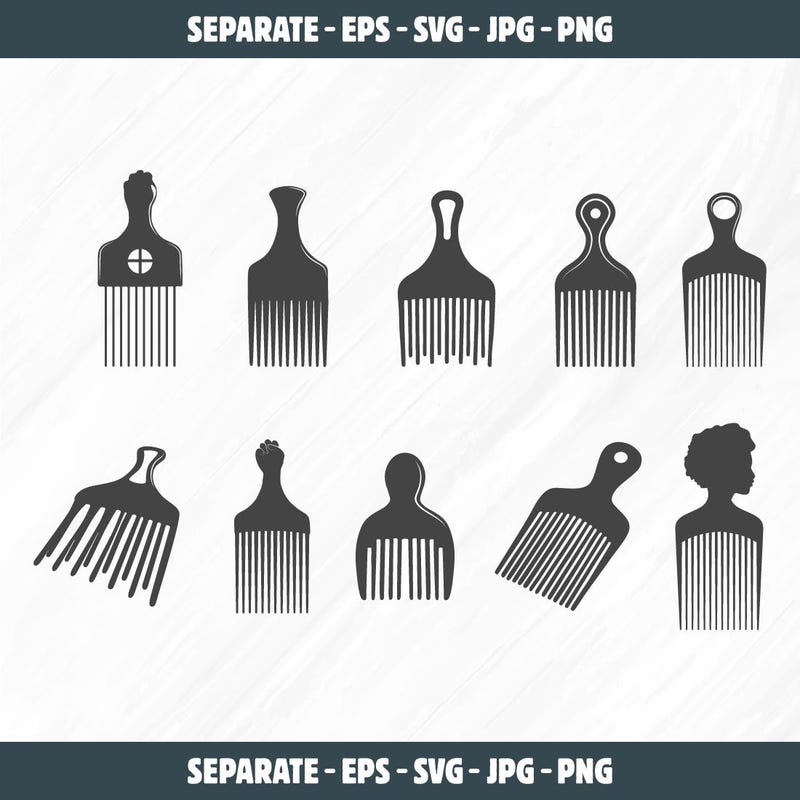Afro Comb - Etsy UK