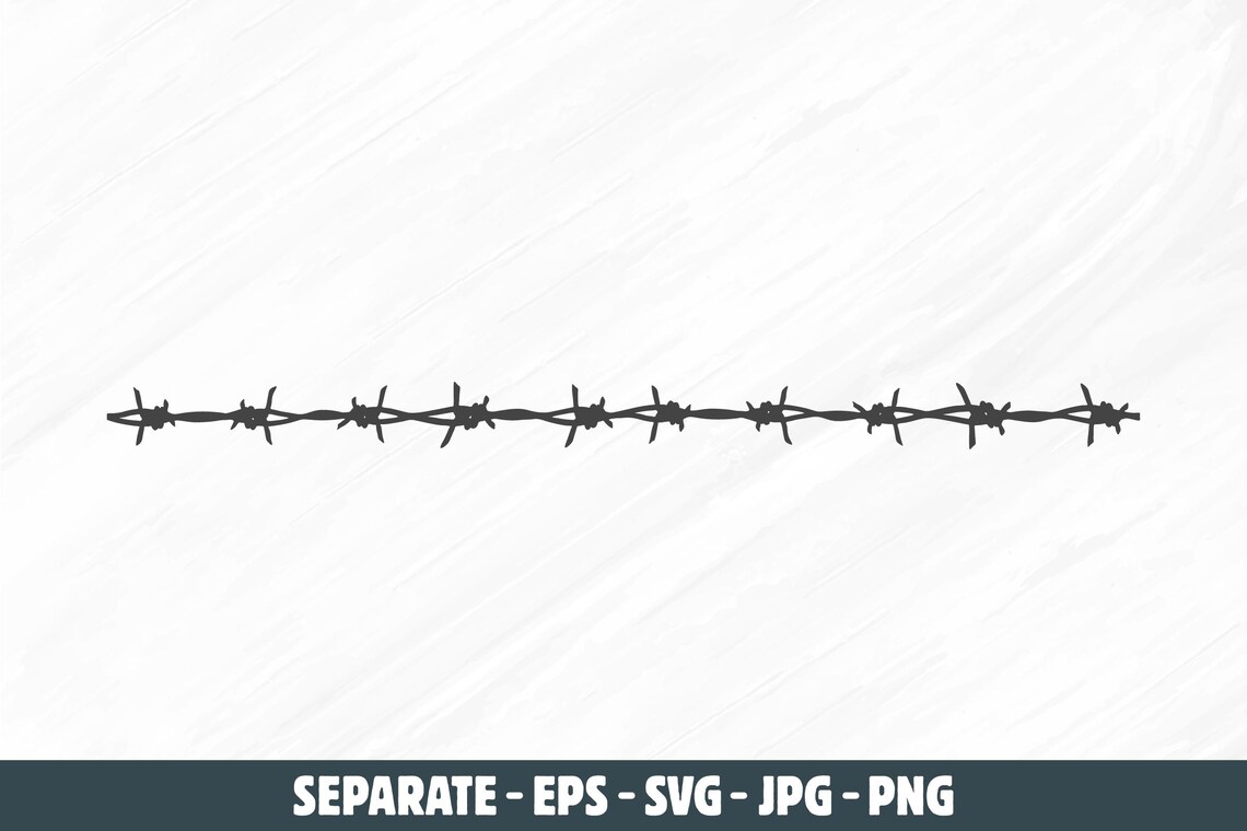 Barbed Wire Silhouette, Barbed Wire Svg, Barbed Wire Clipart, Barbed ...