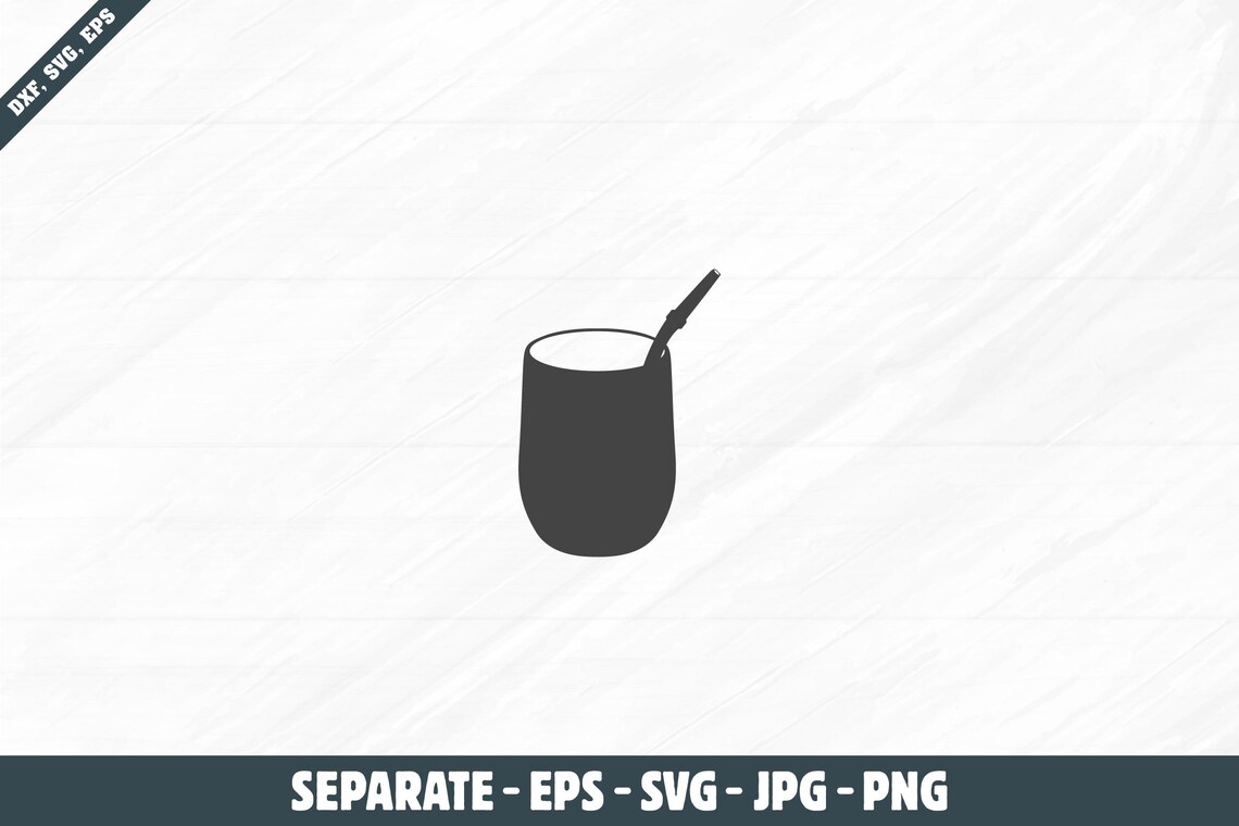 Yerba Mate Cup Silhouette: Argentinian Tea SVG Bundle (digital Download ...