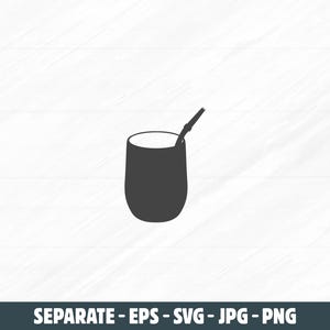 Yerba Mate Cup Silhouette: Argentinian Tea SVG Bundle (digital Download ...