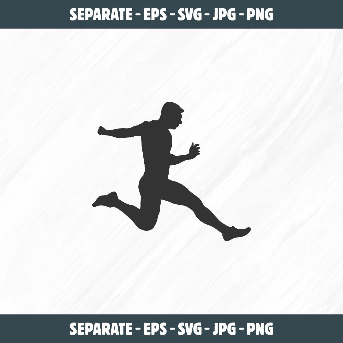 Long Jump Silhouette SVG: Athletics Clipart (digital Files) - Etsy