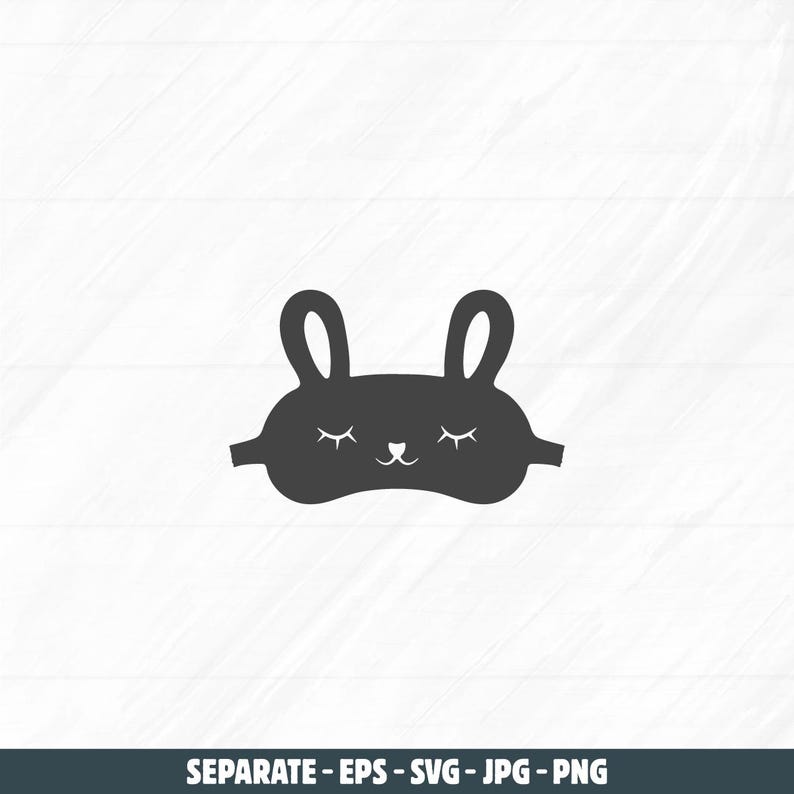 Eye Sleep Mask SVG Clipart: Digital Cut Files - Etsy