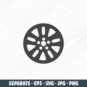 Wheel Hubcap Svg, Wheel Hubcap Silhouette, Hubcap Svg, Wheel Rim Svg ...