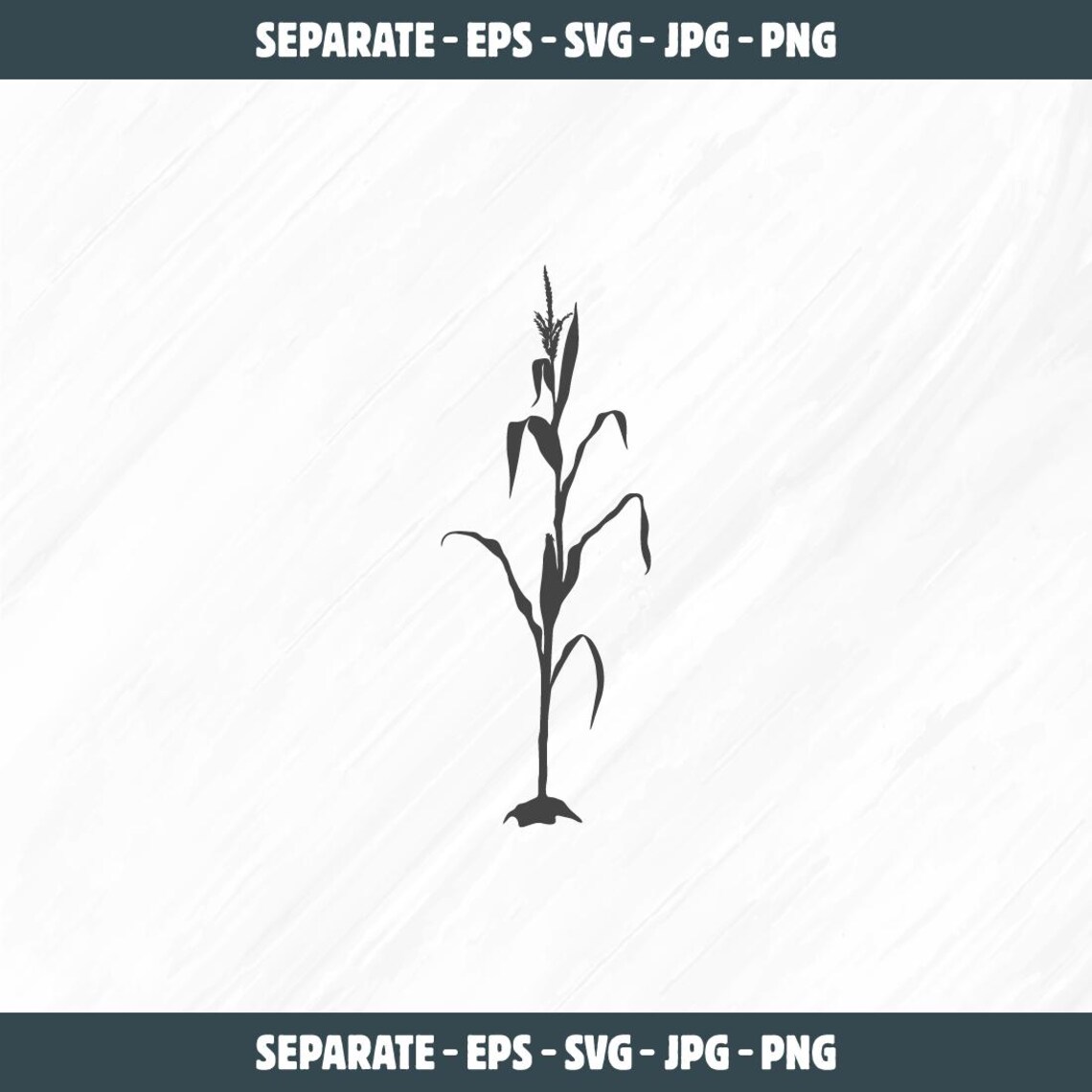Corn Stalk Svg, Corn Stalk Silhouette, Corn Tree Svg, Corn Tree ...