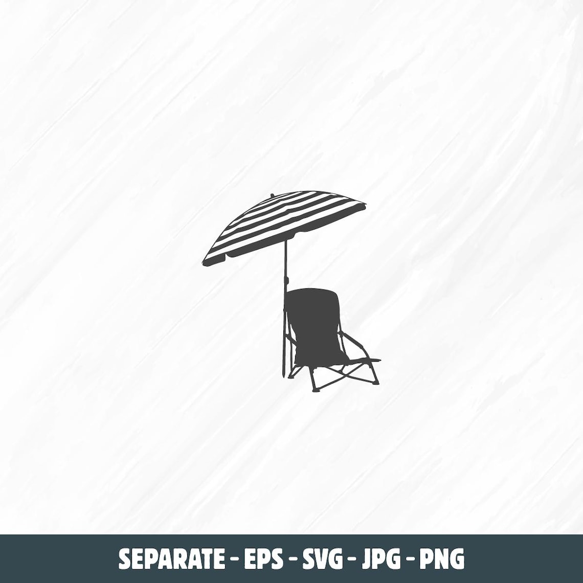 Beach Chair Svg, Beach Chair Silhouette, Summer Beach Chair Svg ...
