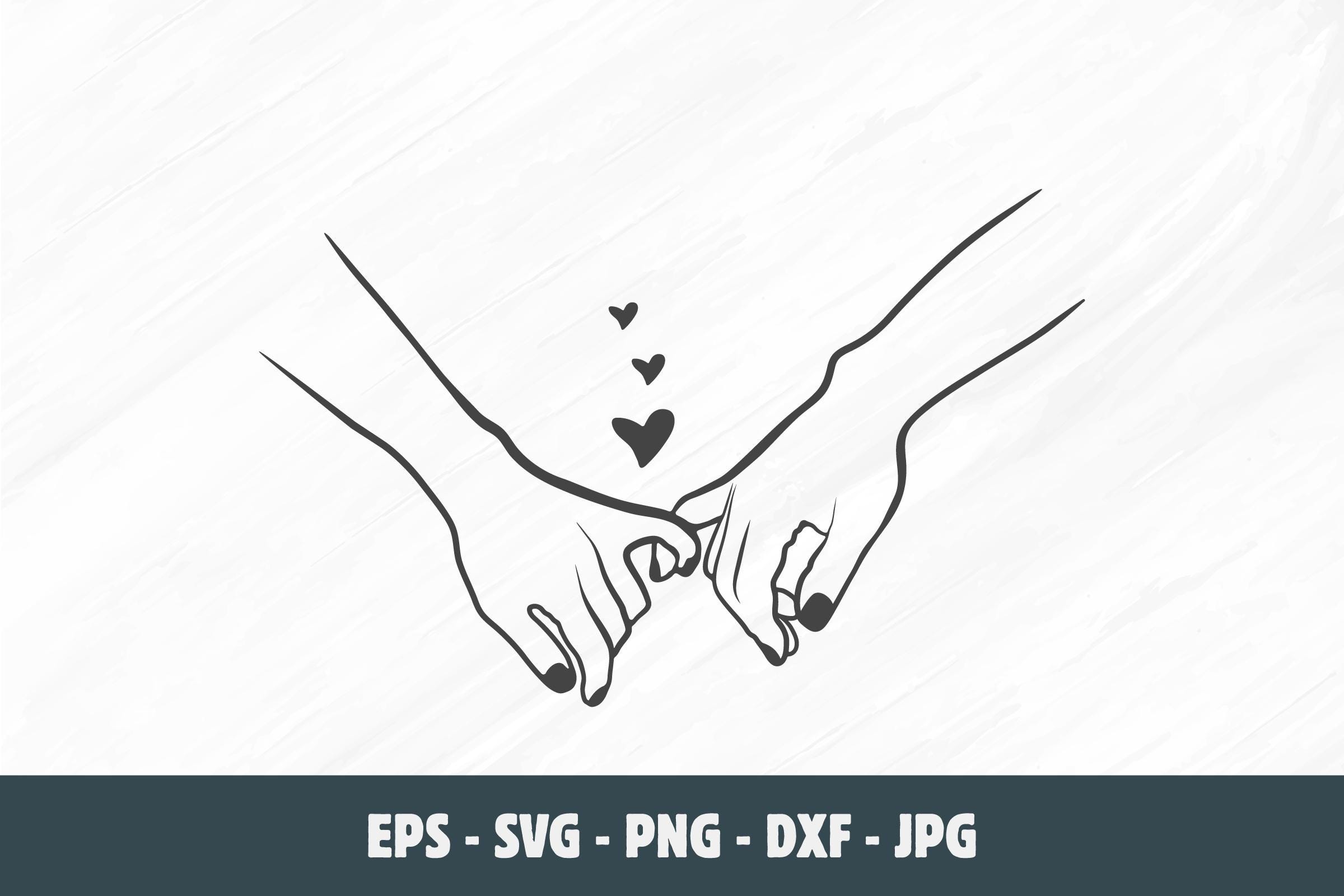 Couple Holding Hand Svg, Couple Holding Hand Silhouette, Couple Holding ...