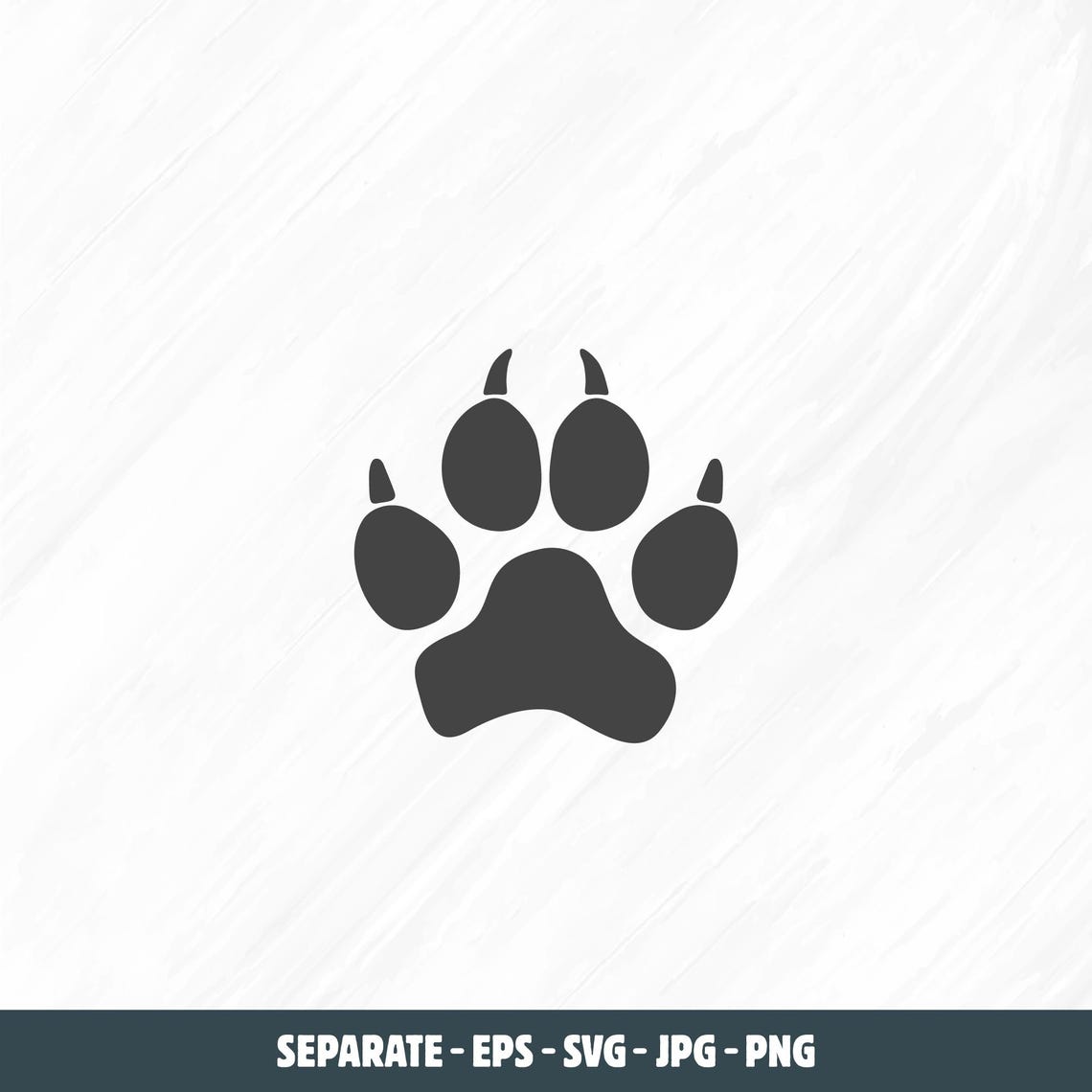 Dog Paw Svg, Dog Paw Outline, Dog Paw Silhouette, Dog Paw Clipart, Dog ...
