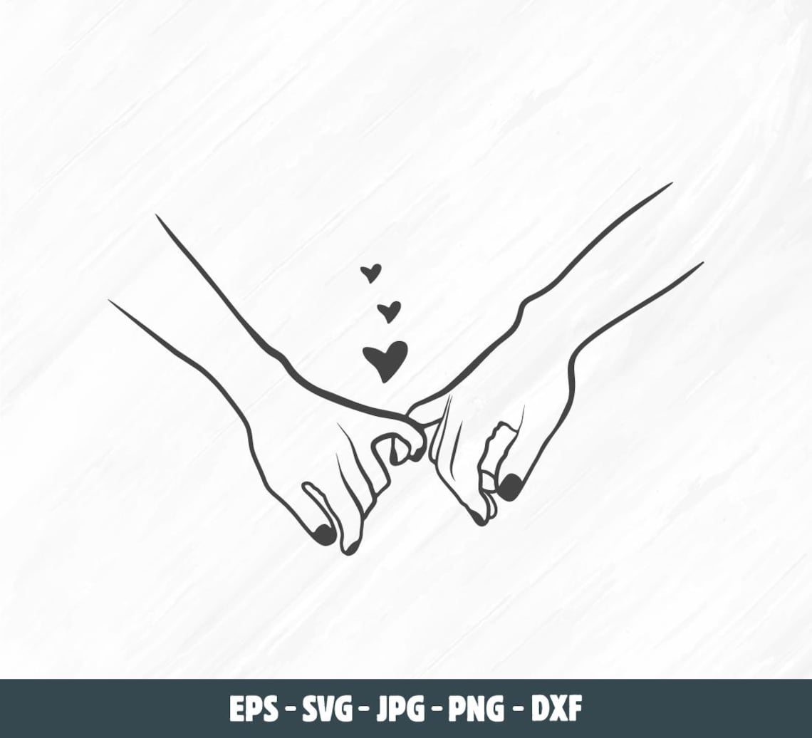 Couple Holding Hand Svg, Couple Holding Hand Silhouette, Couple Holding ...