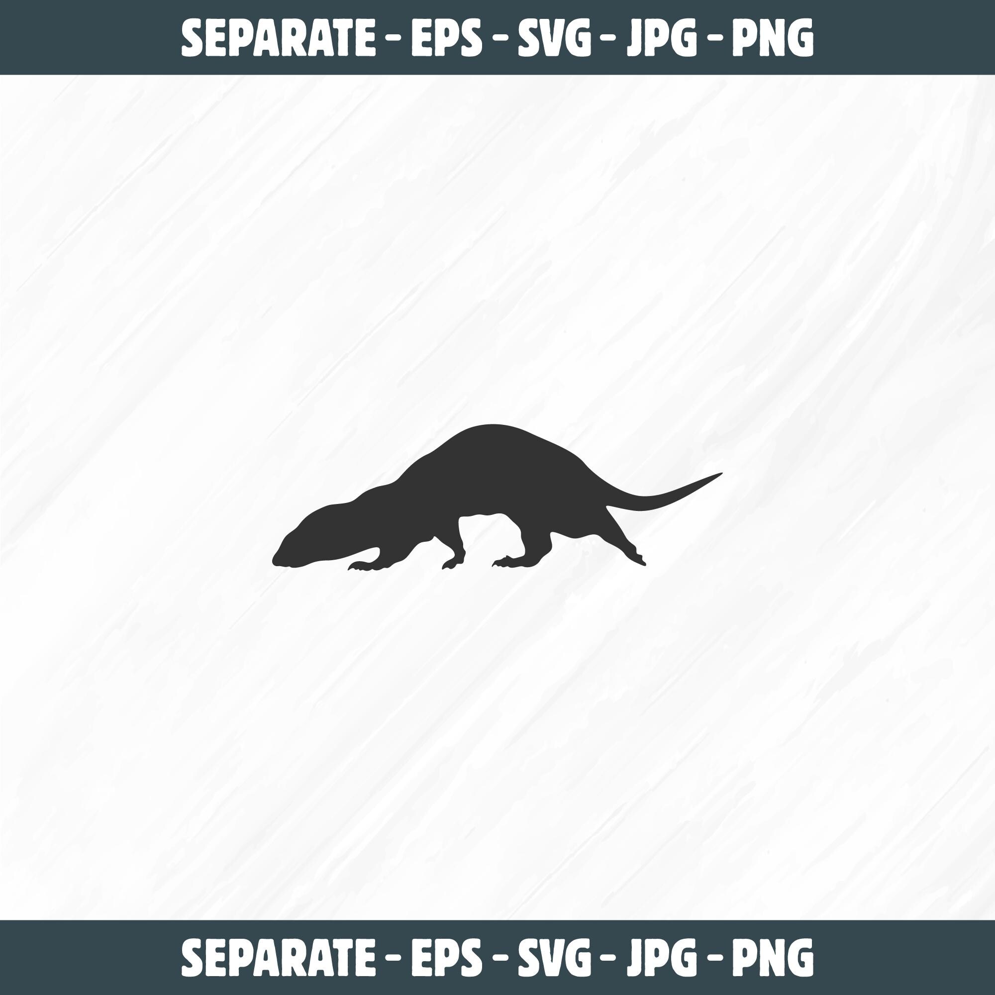 Ferret Silhouette, Ferret Svg, Weasel Svg, Animal Svg, Weasel Svg ...
