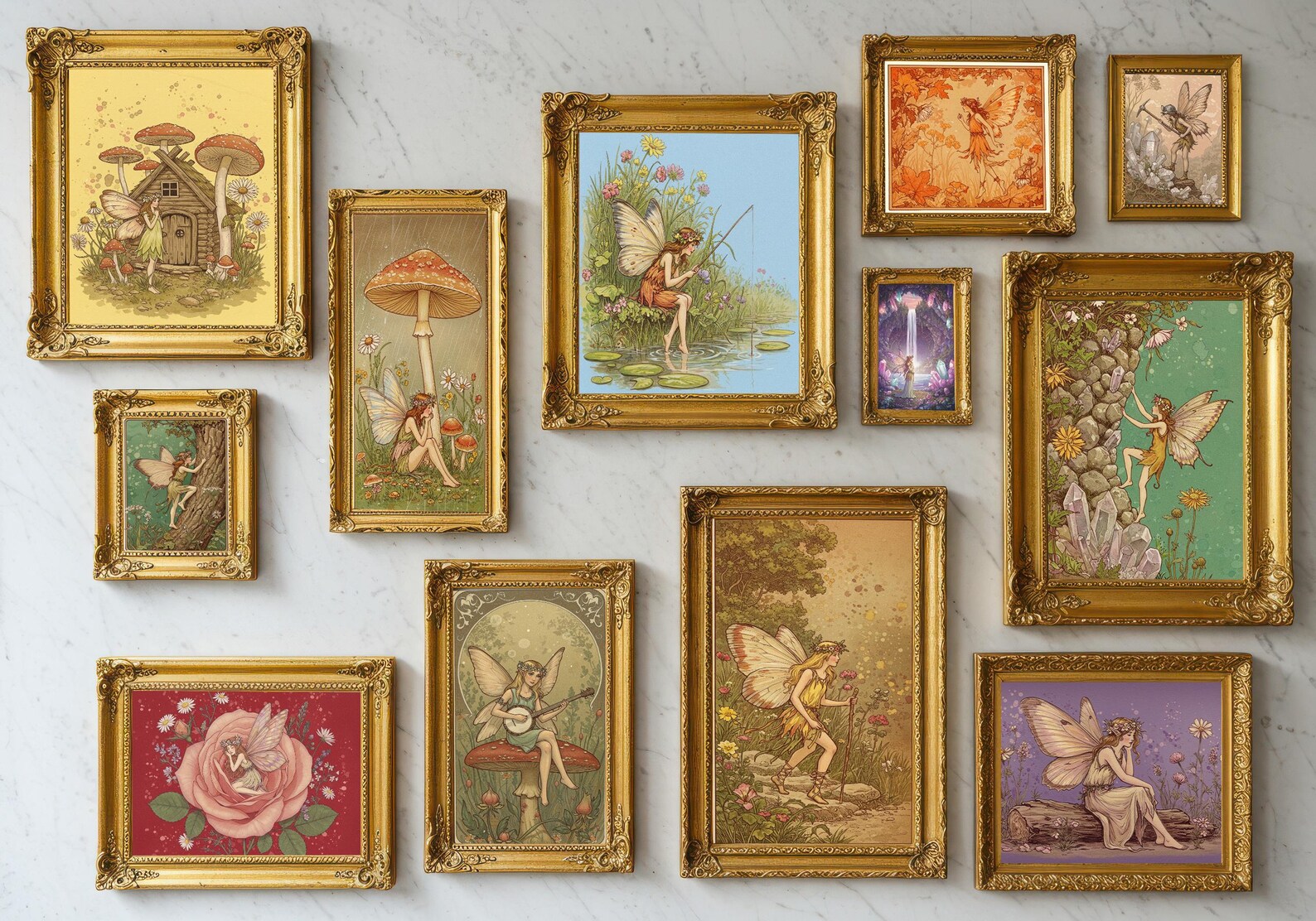 Fairycore Decor Printable, Fairy Junk Journal Kit, Vintage Fairies ...