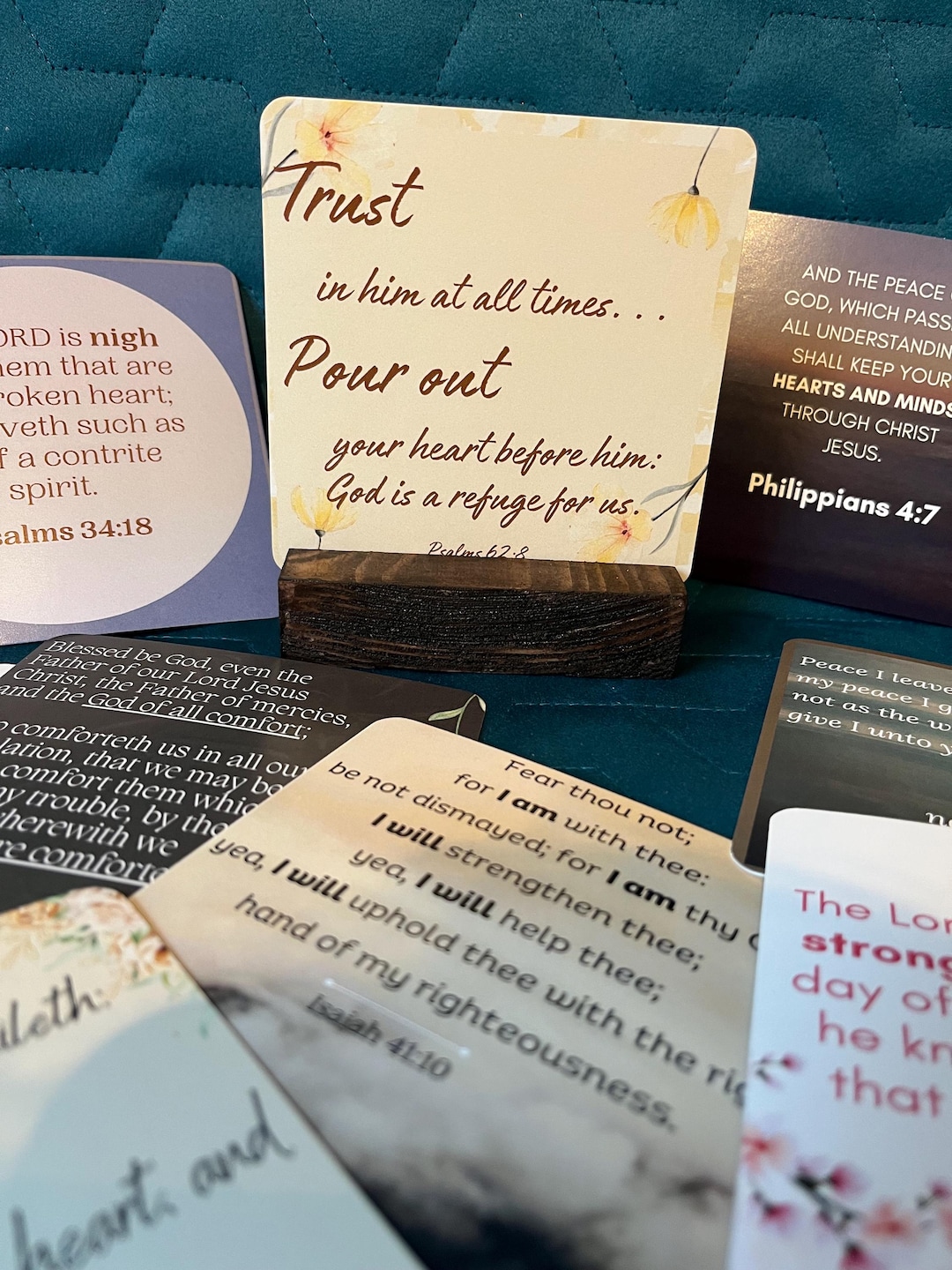 10 Sympathy, Grief, Bible Verse Flat Cards/sign Art. KJV - Etsy
