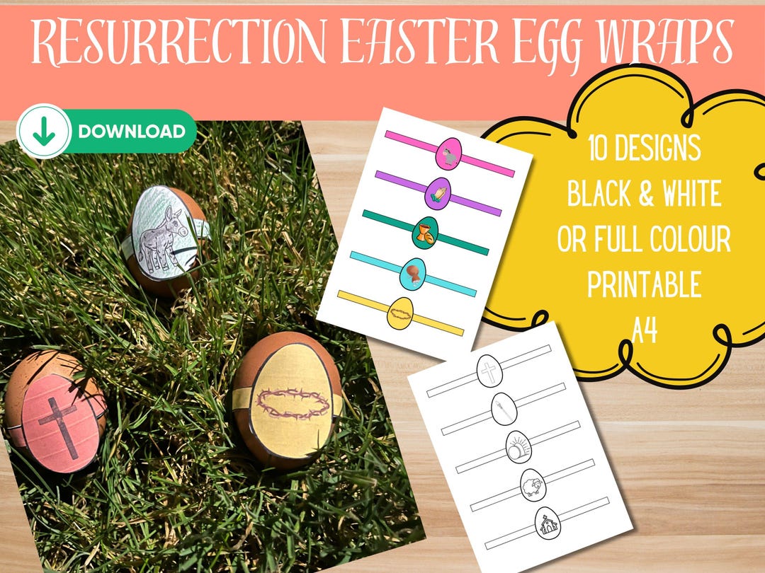 Christian Easter Egg Wraps | Church Resource | Resurrection Eggs ...