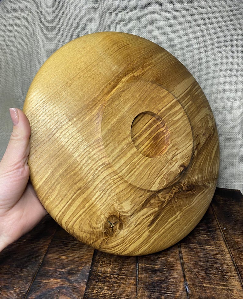 Modern Big Wooden Plate,natural Wood Texture Plate,handmade Wooden ...
