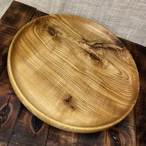 Modern Big Wooden Plate,natural Wood Texture Plate,handmade Wooden ...