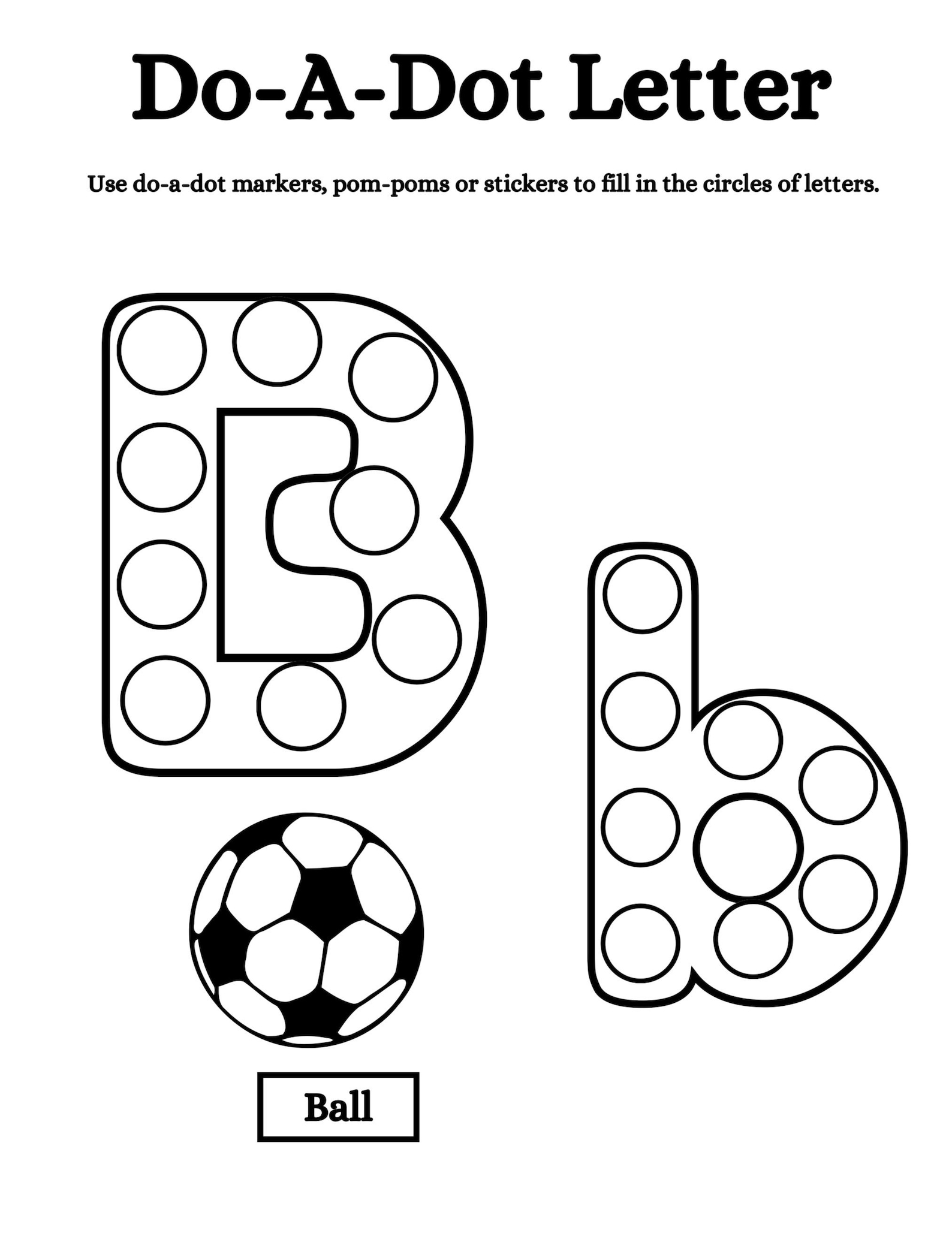 ABC Dot Marker Worksheets: Preschool Alphabet & Number Activity (PDF ...