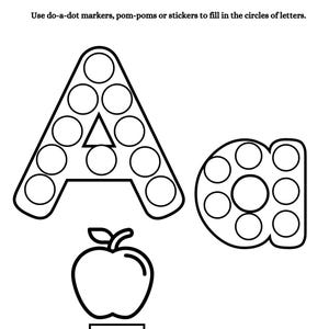 ABC Dot Marker Worksheets: Preschool Alphabet & Number Activity (PDF ...