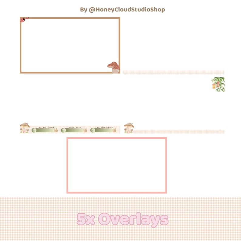 Cozy Cottagecore Twitch Stream Package -- Animated Scenes, Alerts ...