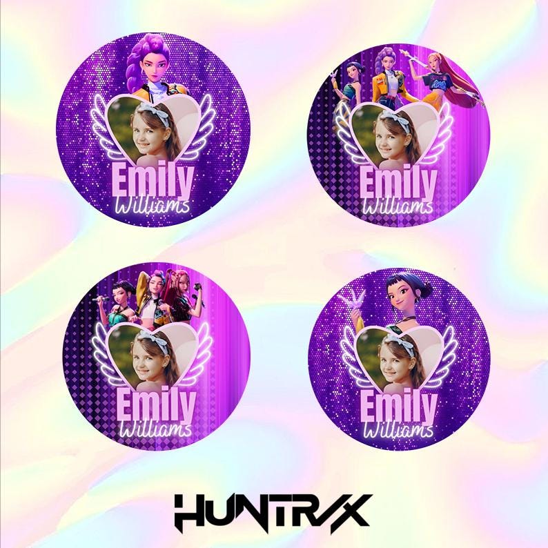 KPOP DEMON HUNTERS Png Kpop Demon Hunters Back to School Supply Labels ...