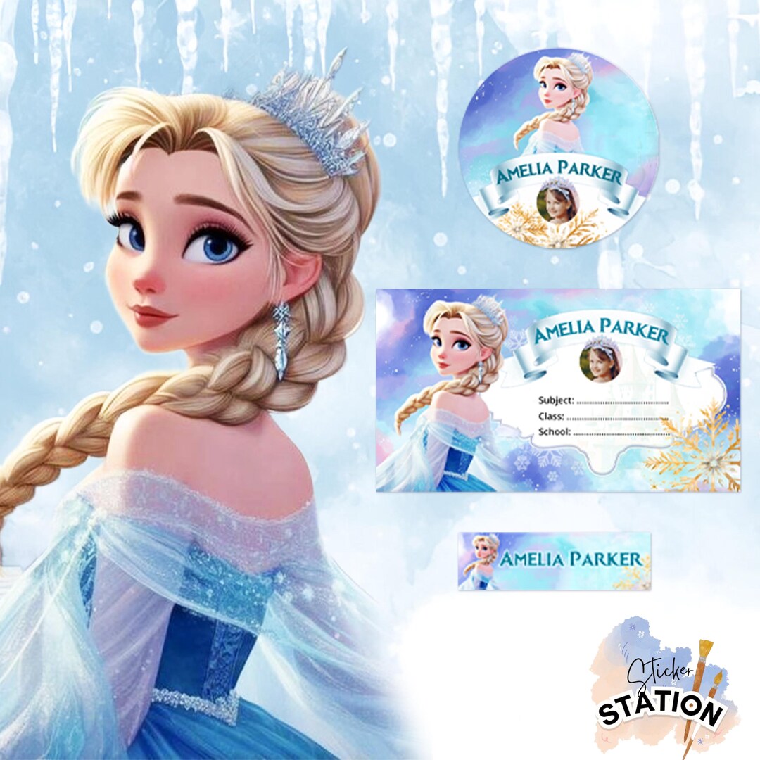 School Label Elsa Labels Frozen Movie Labels Printable School Labels ...