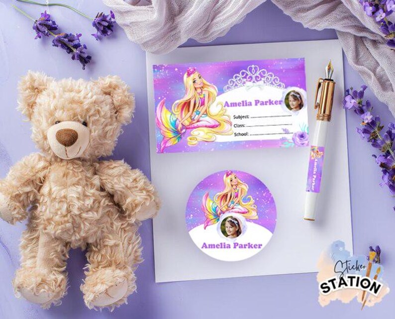 Back to School Label Custom School Labels for Girls School Supplies ...