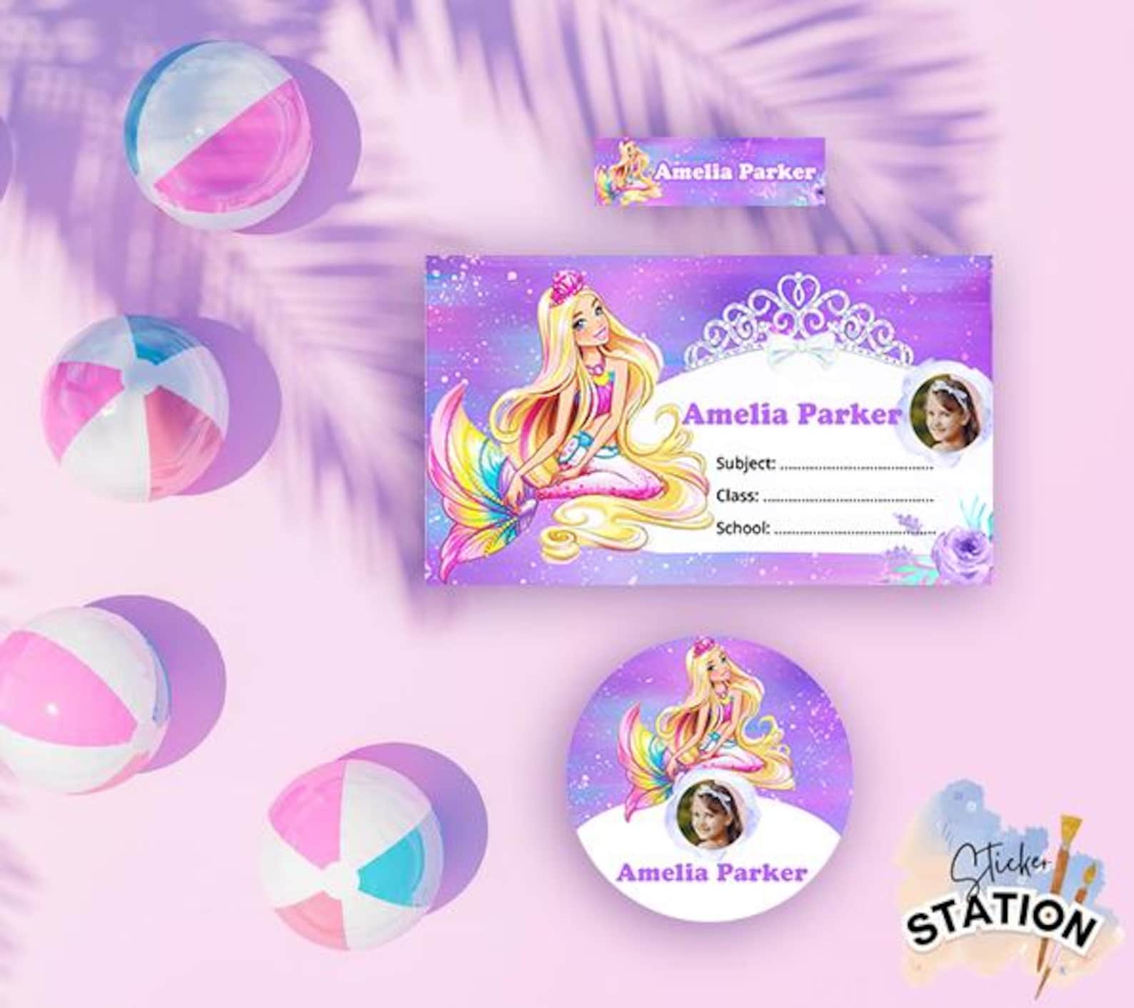 Back to School Label Custom School Labels for Girls School Supplies ...