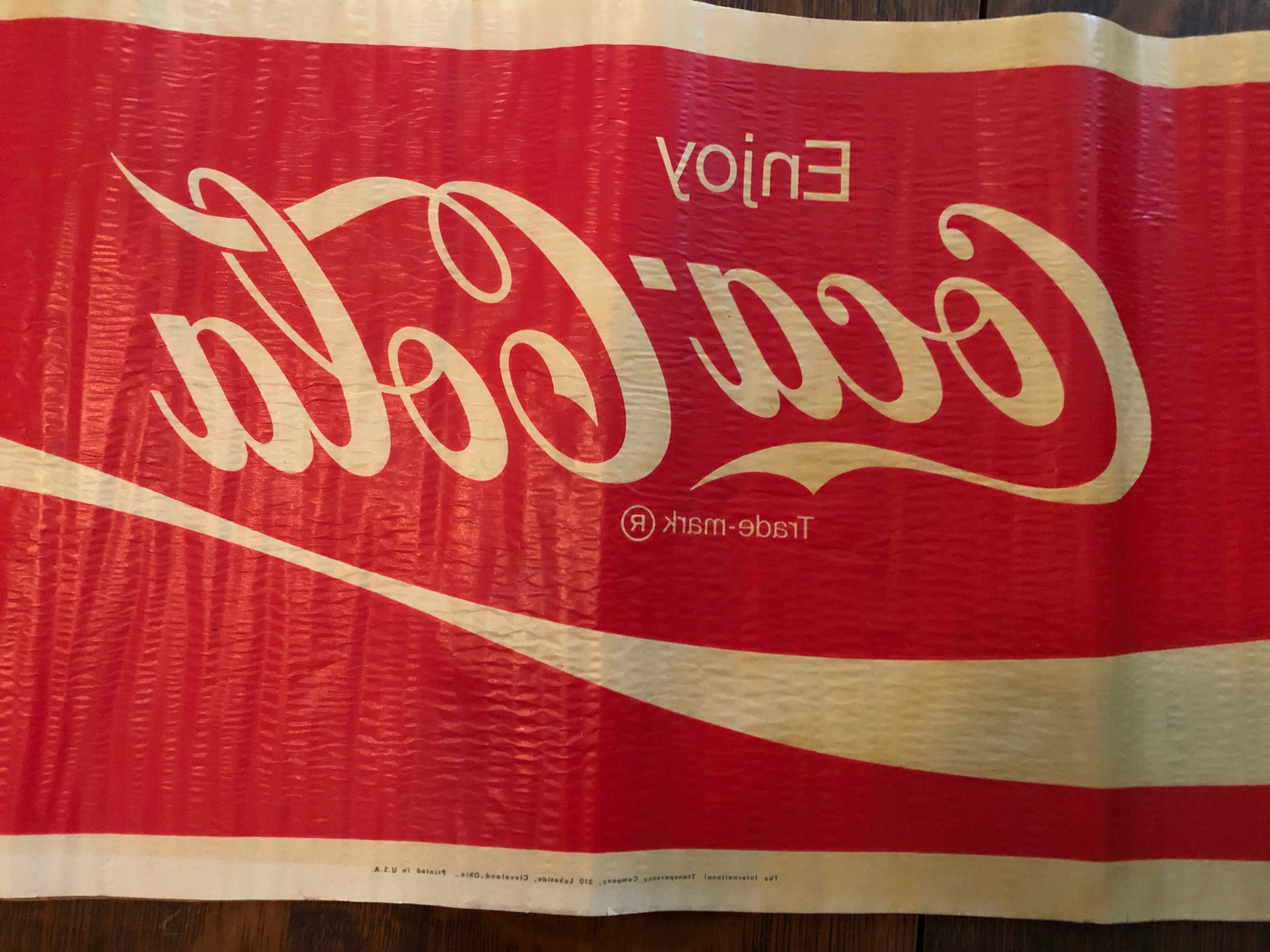 Vintage Coca-cola Label Transparency Large Size Reverse - Etsy Australia