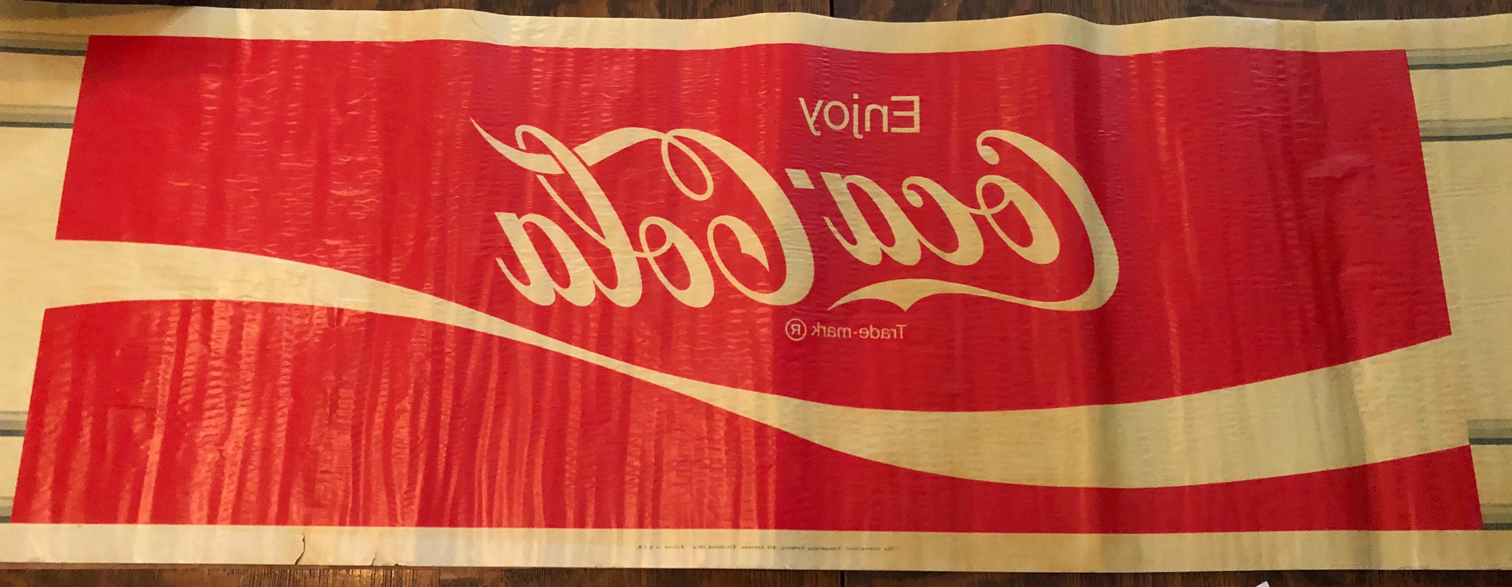 Vintage Coca-cola Label Transparency Large Size Reverse - Etsy Australia