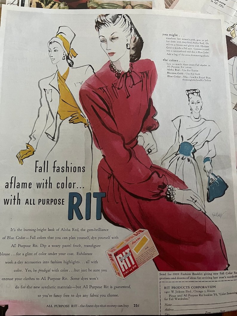 Vintage Advertisements Women Homemaker Domestic 1940s Ladies - Etsy