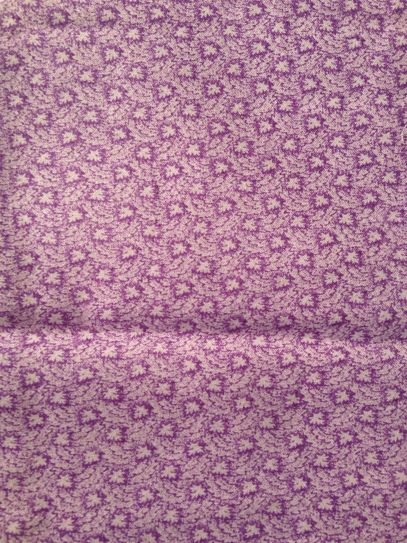 Lavender White Calico Floral Pattern Cotton Quilting Fabric - Etsy