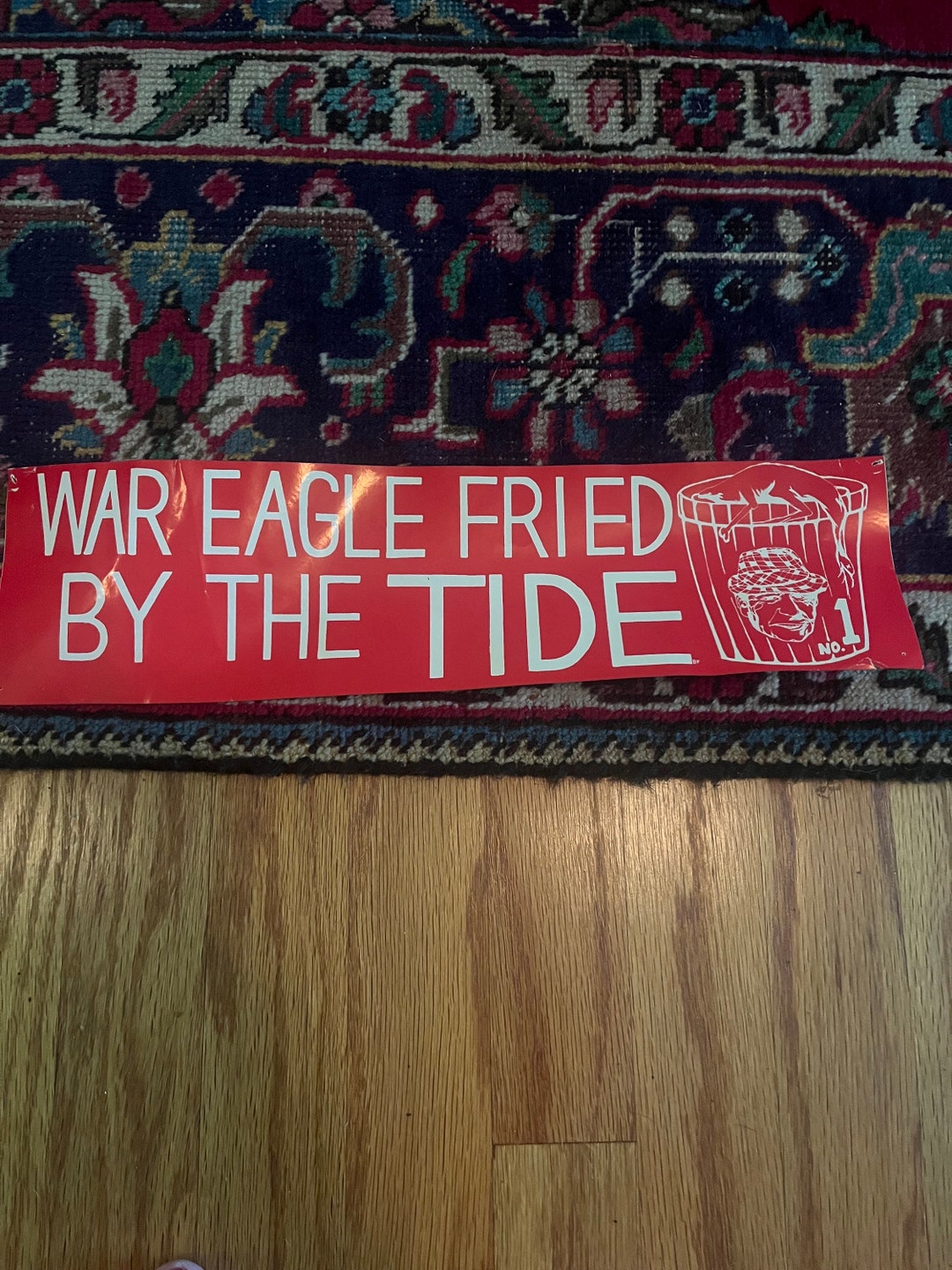 Vintage University of Alabama Football Bumper Sticker, Bama, Auburn ...