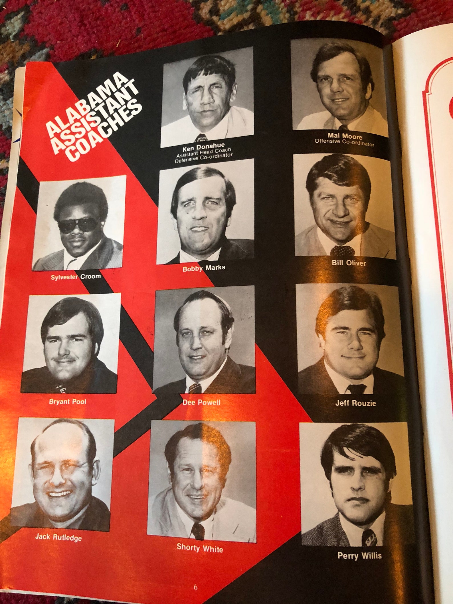 1978 Alabama Crimson Tide Football Program Bear Bryant Bama | Etsy