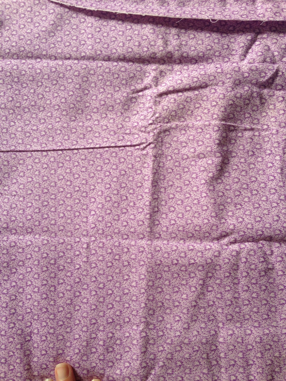 Lavender White Calico Floral Pattern Cotton Quilting Fabric - Etsy