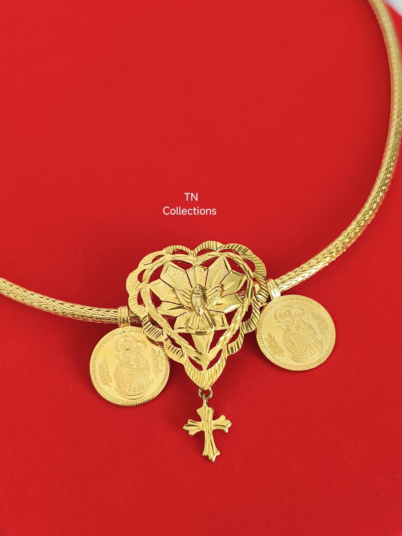 22ct Gold Plated Traditional Christian Thalikodi With Angel Thali ...