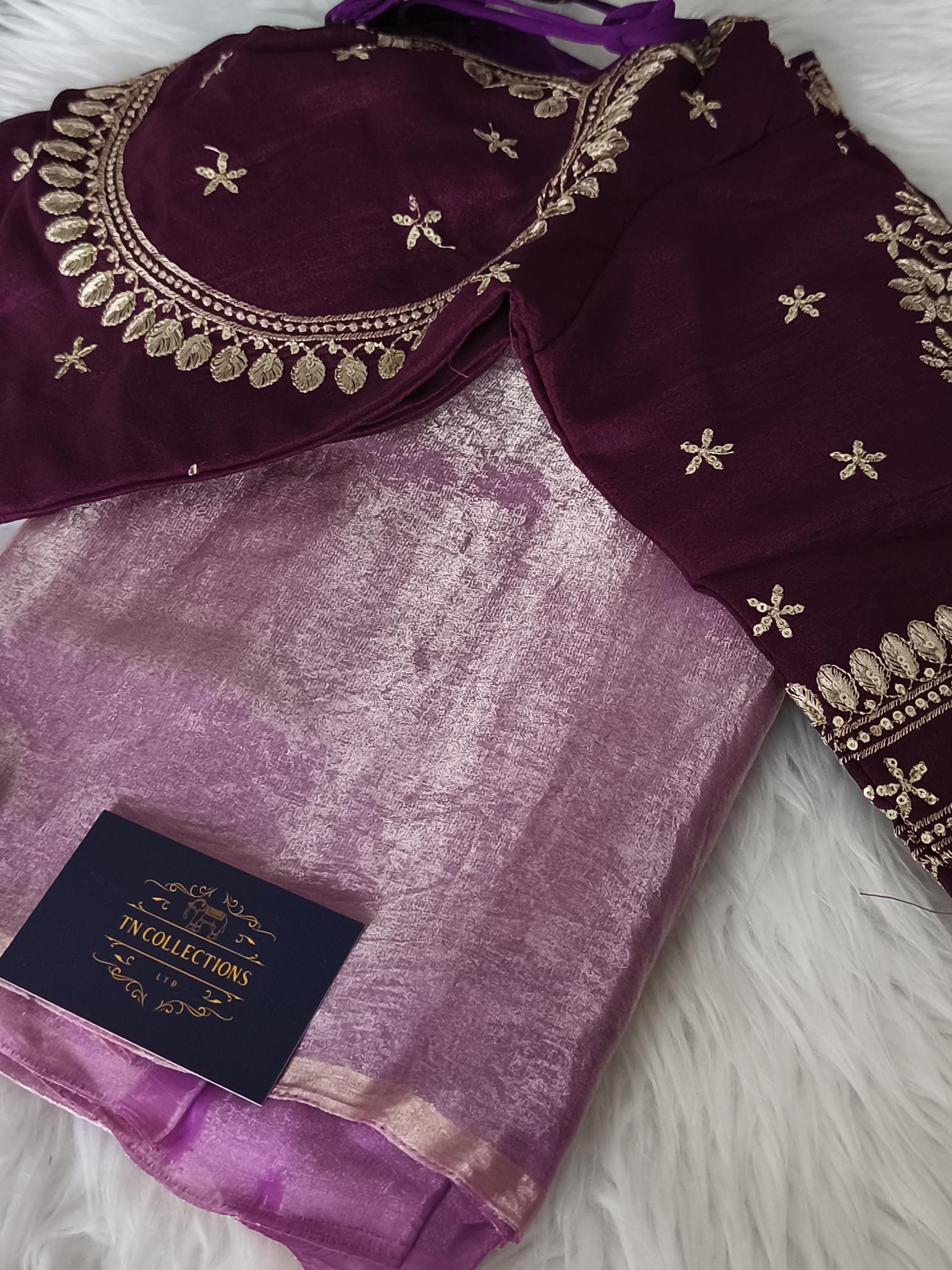 Soft and Shiny Space Silk Party Sarees With Readymade Blouse - Etsy