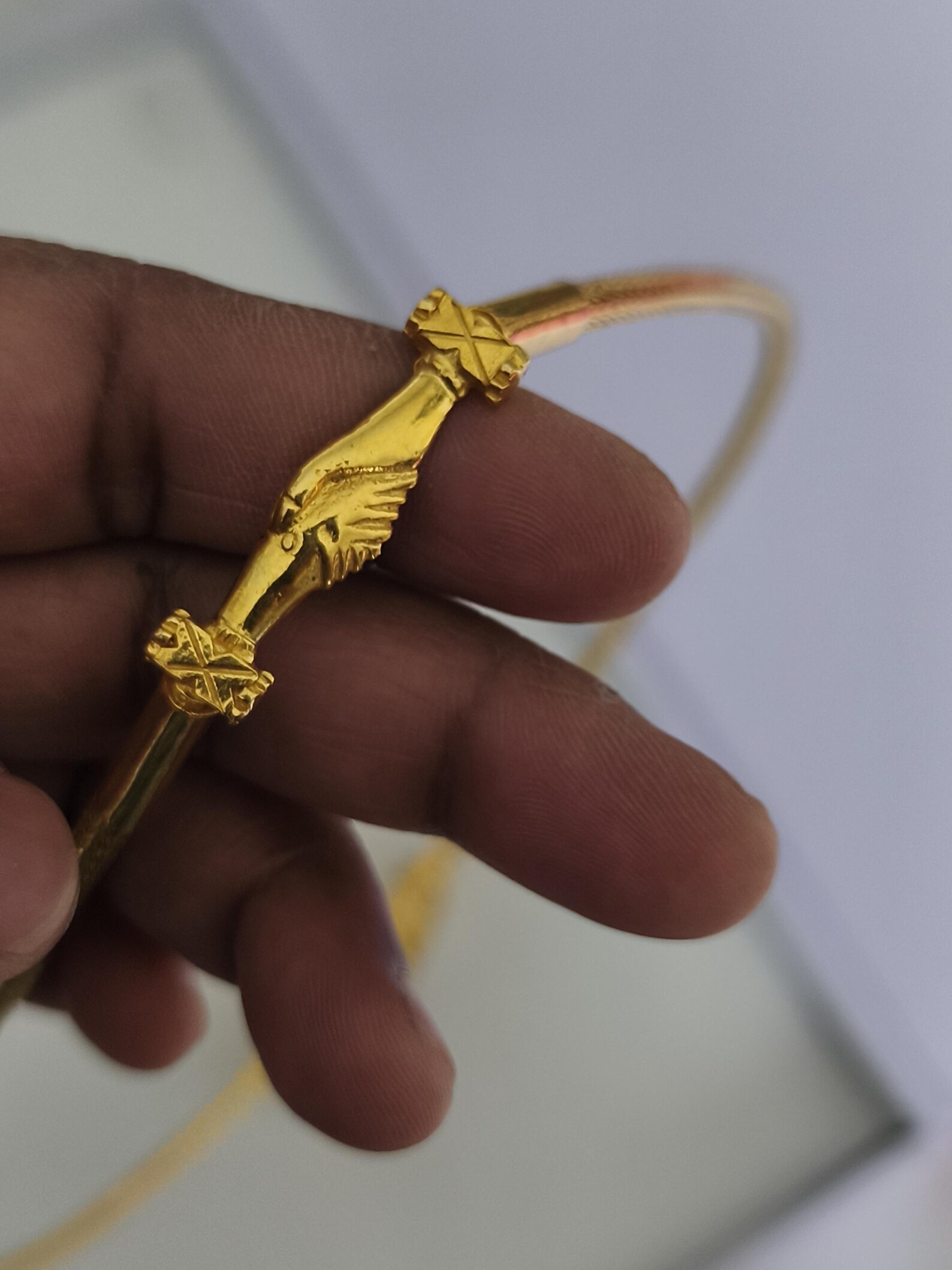 22ct Gold Plated Traditional Christian Thalikodi With Angel Thali