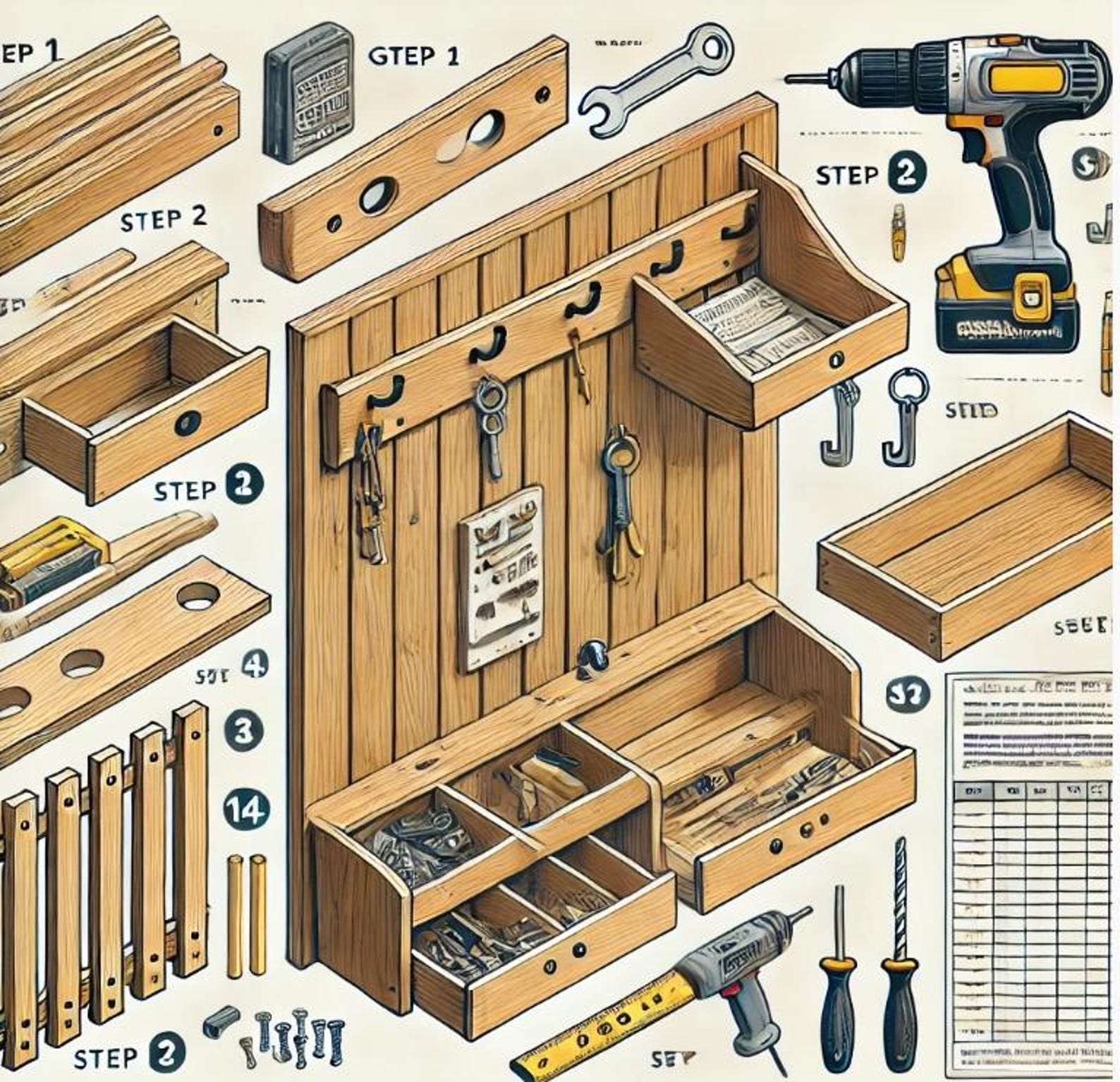 DIY Entryway Organizer – Step-by-step Guide - Etsy