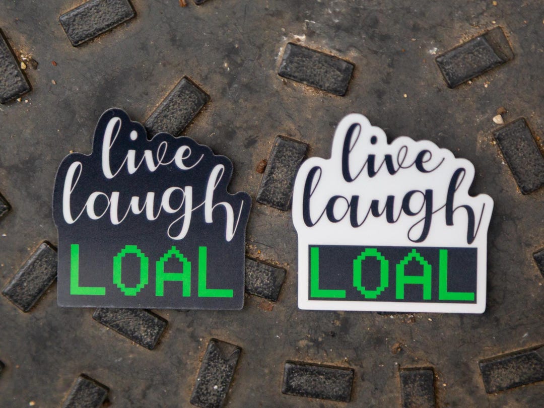 Live Laugh LOAL Vinyl Sticker - Etsy