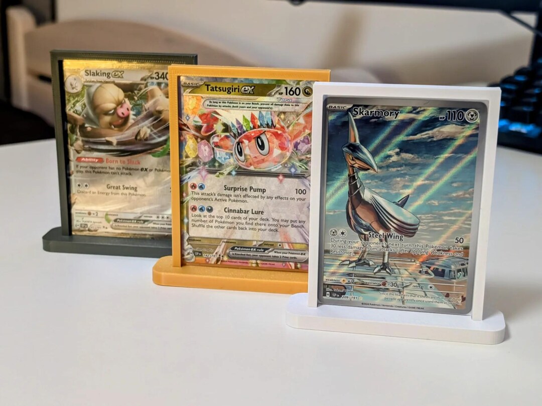 Sleeved Card Display Stand 3D Printed Trading Card Holder for PSA, BGS ...