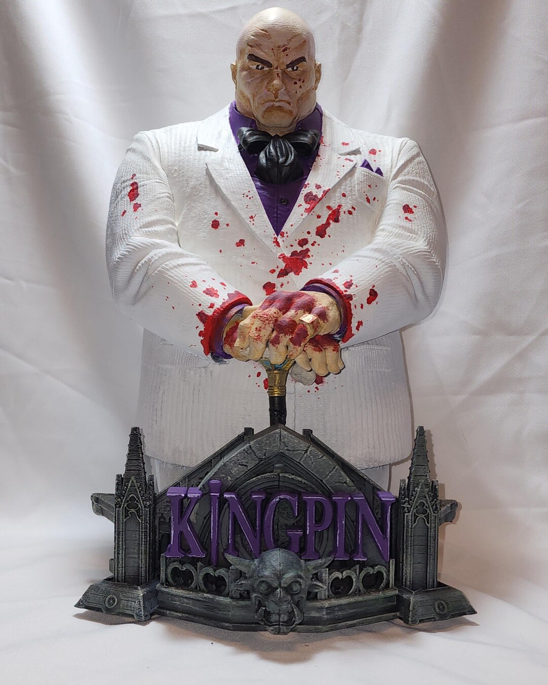 Marvel Comics 3d Printed Kingpin Bust, Sculpture, Collectable Figurine ...