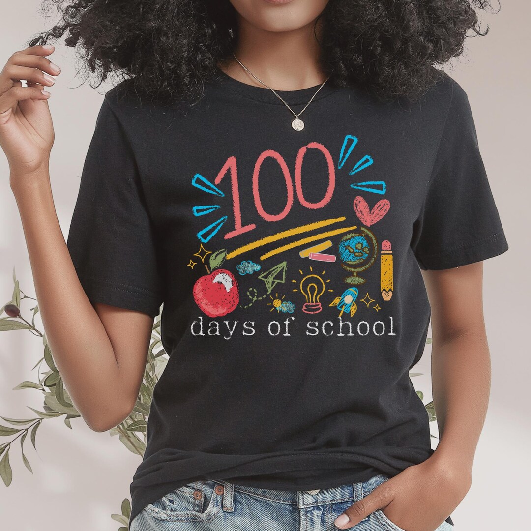 100 Days of School PNG, Happy 100th Day PNG, Digital Download, PNG for ...