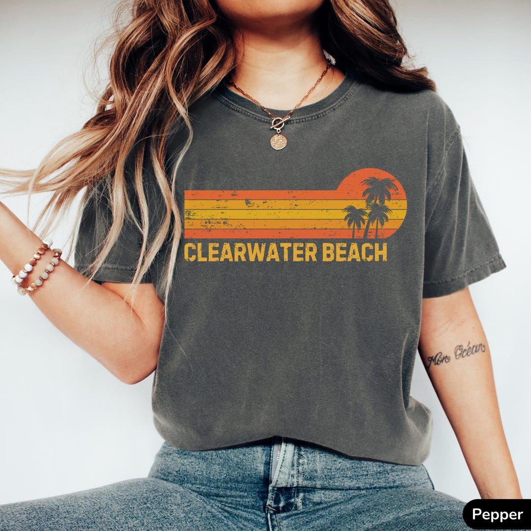 Clearwater Beach Shirt Comfort Colors Unisex Tshirt Spring Break Beach ...